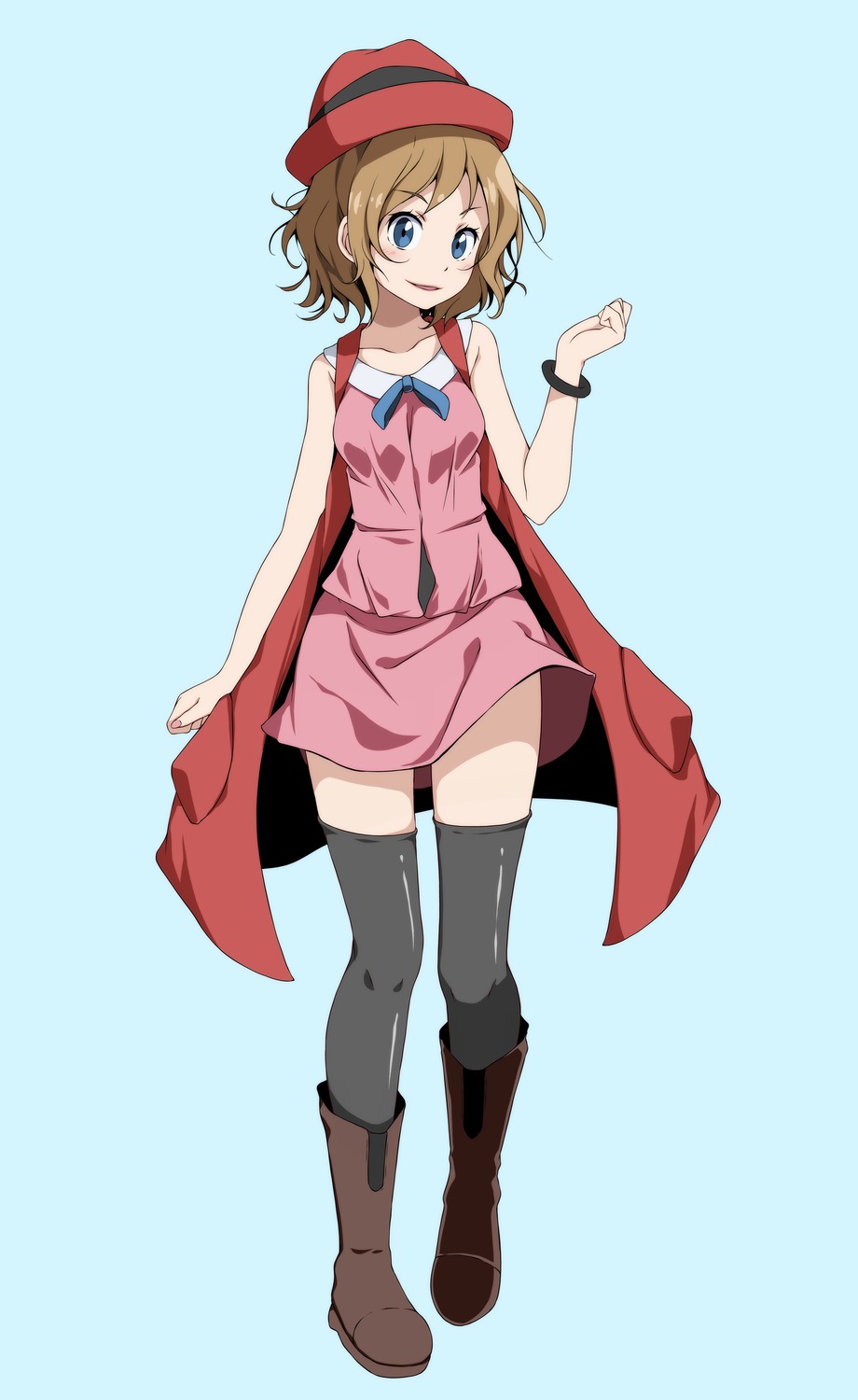 Tsukishiro Saika Pokemon Pokemon Xy Serena Pokemon Thighhighs
